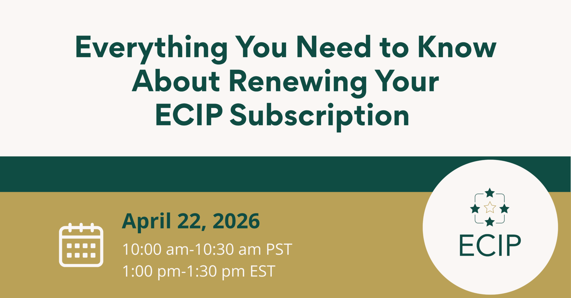 Everything You Need to Know About Renewing Your ECIP Subscription ...